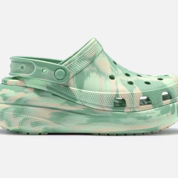 CROCS | Shoes | Crocs Classic Crush Marbled Clog Mens 6 Womens 8 Aqua ...